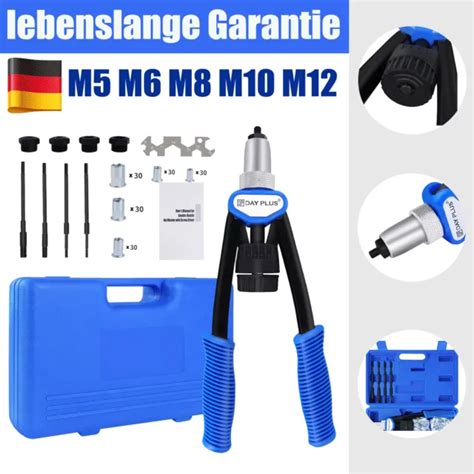 PROFI NIETMUTTERNZANGE NIETZANGE Inkl Nietmuttern M M M M M Nieten EUR