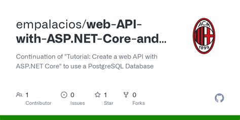 GitHub Empalacios Web API With ASP NET Core And PostgreSQL Continuation Of Tutorial Create