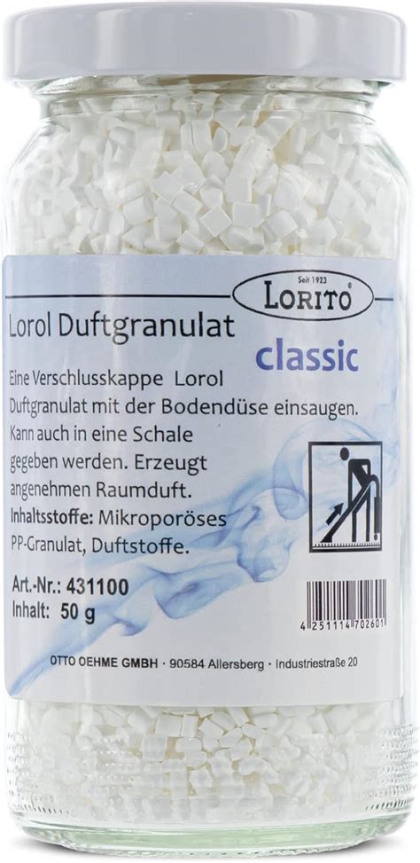 Lorito Lorol Duftgranulat Für Staubsauger Classic Staubsaugerduft