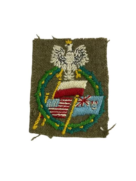 Ww2 Poland Polish Army Volunteers North America Patch Military