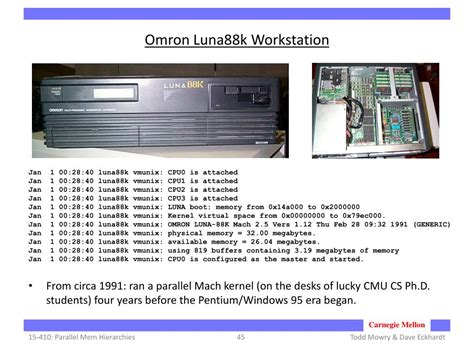 Ppt Parallelism And The Memory Hierarchy Todd C Mowry And Dave