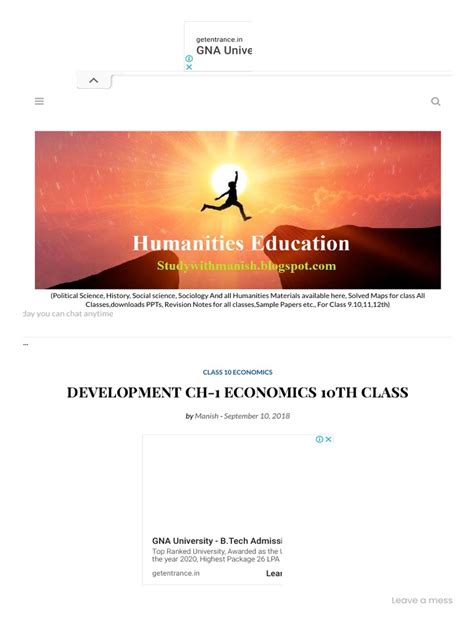 Development Ch 1 Economics 10th Class Pdf Communication World