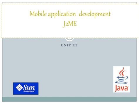 Mobile Application Development Lecture Notes On Unit 3ppt