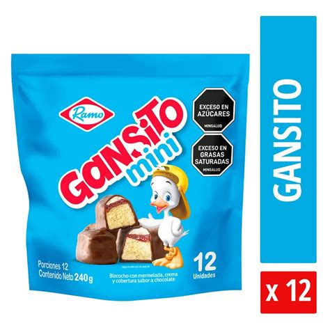 Gansito Mini Ramo 12 Pack 240g 847 Oz Chocolate Coated Snack