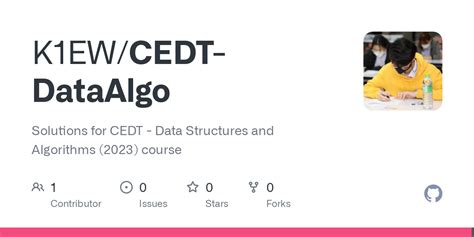 Github K1ewcedt Dataalgo Solutions For Cedt Data Structures And