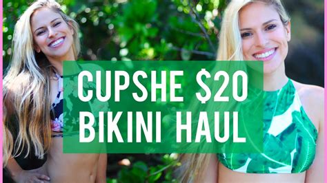 NEW Cupshe Bikini Haul 2017 Review Try On Photoshoot YouTube