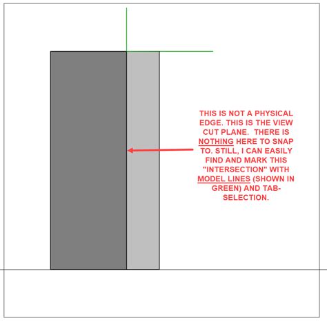 Solved Section View Detail Line Not Snapping Exactly To Intersection