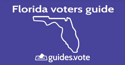 Florida Governor Voters Guide 2022 Guidesvote Voters Guides