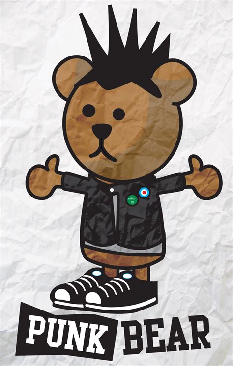 Punk Bear Urban Teddy Bear