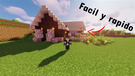 Como Hacer Una Casa Cabaña De Cerezo Minecraft 120 Y 1201 Facil Y