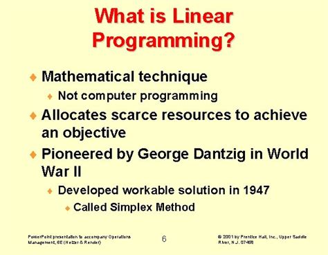 operations management linear programming module b power point