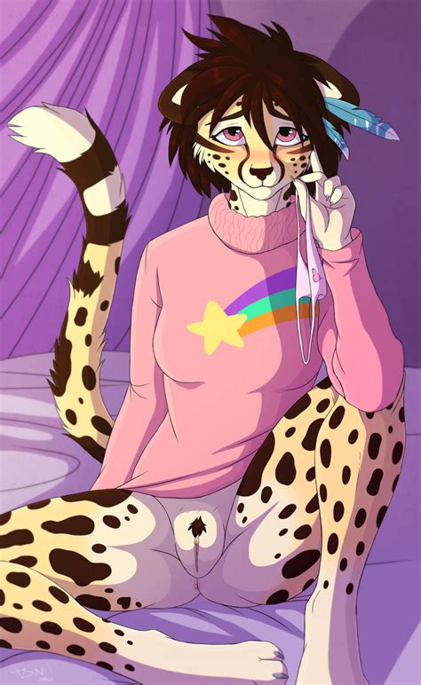 Rule 34 2016 Acino Artist Anthro Blush Bottomless Cheetah Clothed