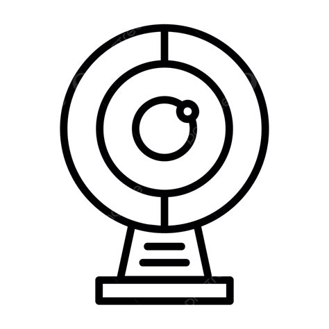 Round Webcam Line Icon Vector Round Webcam Icon Round Webcam Round Png And Vector With