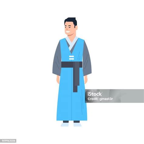 격리 된 아시아 드레스 개념 고 대 의상을 입고 한국 전통 옷 남자 고대의에 대한 스톡 벡터 아트 및 기타 이미지 고대의
