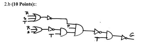 Solved 2a 10 Points Convert Both Combinational Circuits