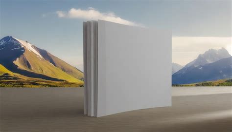 Premium Photo Realistic Layout Of The Brochure For The Presentation Of The Cover