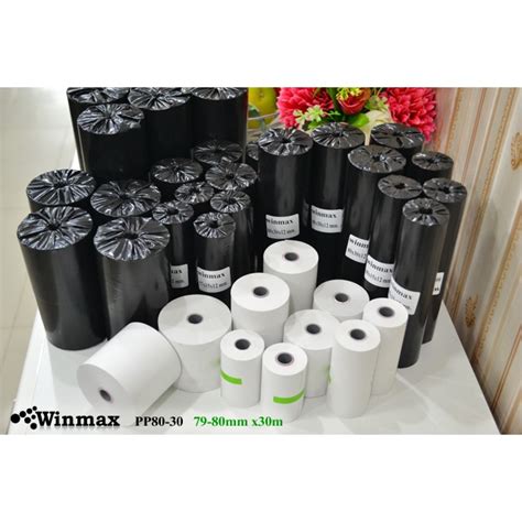 กระดาษความร้อน กระดาษสลิป กระดาษพิมพ์ใบเสร็จ Thermal Paper 80 Mm ยาว 30