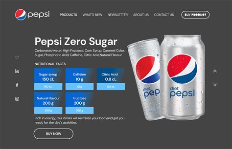 Pepsi Landing Page Behance