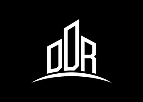 Premium Vector Letter Ddr Building Vector Monogram Logo Design Template Building Shape Ddr Logo