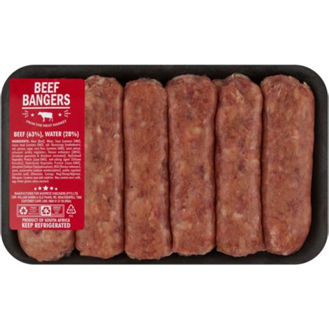 Beef Bangers Per Kg Sausages Fresh Meat And Poultry Fresh Food
