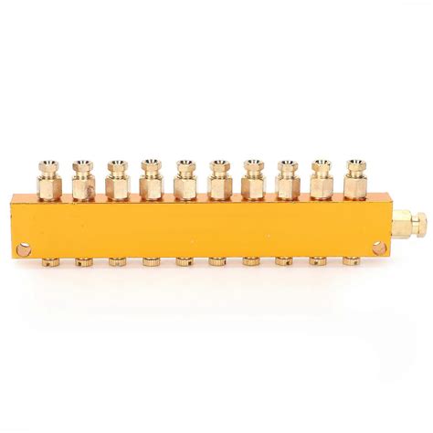 Oil Distributor Adjustable Lube Oil Piston Separator 1 Inlet 10 Outlet