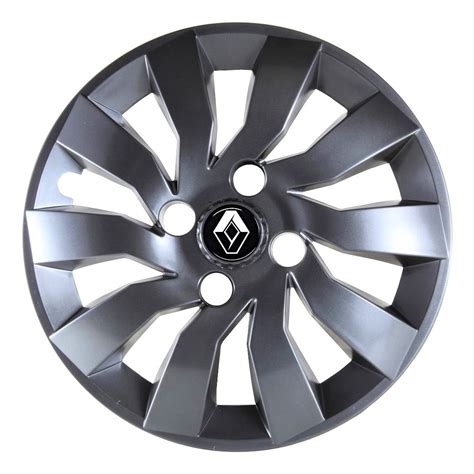 Jogo 4 Calotas Street Grafite Aro 14 Renault Clio Sandero Logan