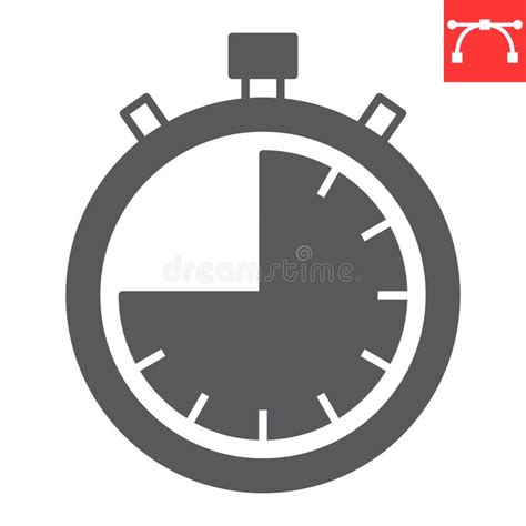 10 Minutes Timer Stopwatch Or Countdown Icon Time Measure Chronometr