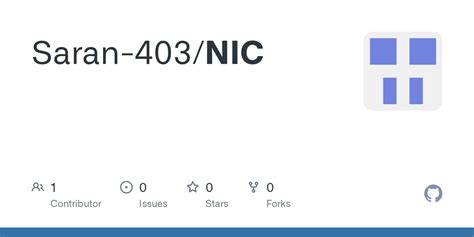 GitHub Saran 403 NIC