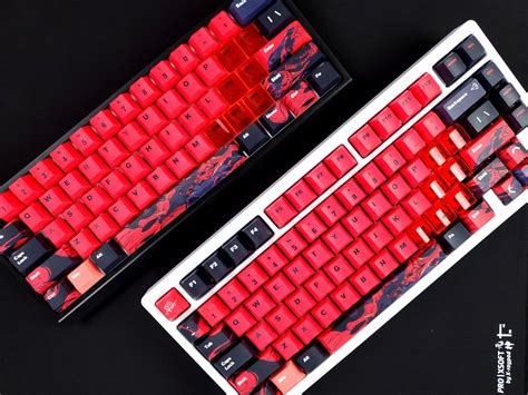 Xraypad Cerberus Keycaps Display On Black Mousepad X Raypad