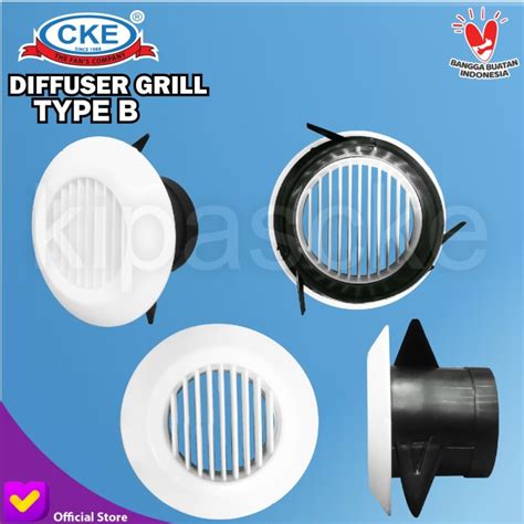 Jual Jual 4 Grill Penutup Inline Duct Booster Fan Plastik Ceiling