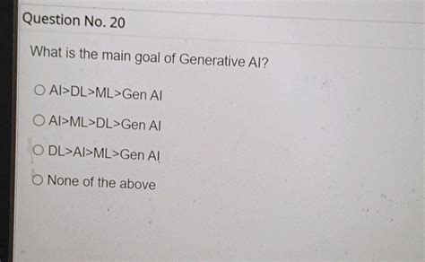 Question No 20 What Is The Main Goal Of StudyX
