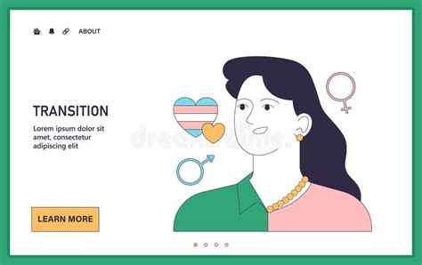 Gender Transition Gender Affirming Treatment Stock Vector
