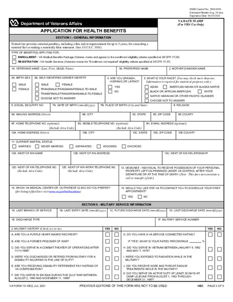 Va Form 10 10ec Veterans Affairs Fill Online Printable Fillable Blank