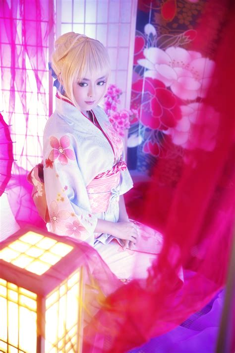 和服saber Cosplay 次元岛