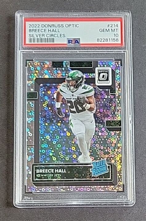 Breece Hall 2022 Optic 214 Silver Circles 125 Price Guide Sports