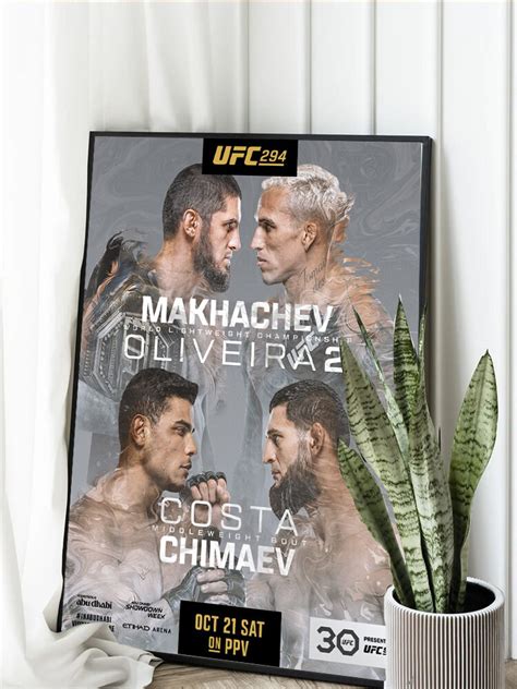 ufc 294 poster etsy