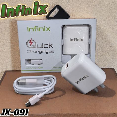 100 Infinix 18W Fast Charging Travel Charger For Type C Android