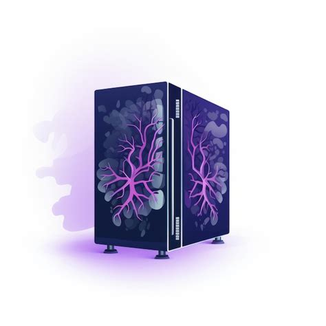 Premium Photo Breathe Easy Minimalist Computer Case Logo With Lungs