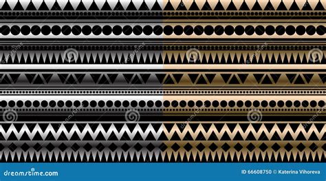 Two Seamless Vector Gometric Texture Stock Vector Illustration Of