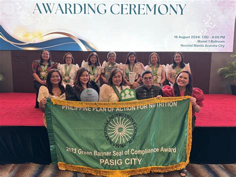 Lungsod Ng Pasig Nasungkit Ang 2023 Green Banner Seal Of Compliance At