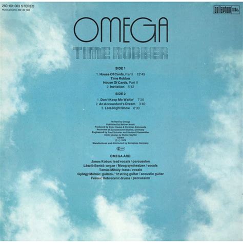 Omega Time Robber Vinyl Lp De Reissue Hhv