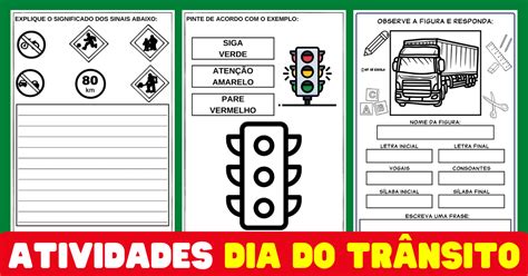 Sequência de Atividades Dia do Trânsito SÓ ESCOLA