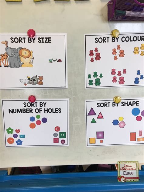 Sorting Game For Kindergarten Printable Pdf Template