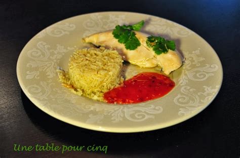 Une Table Pour Cinq Poulet Au Gingembre Et Coriandre