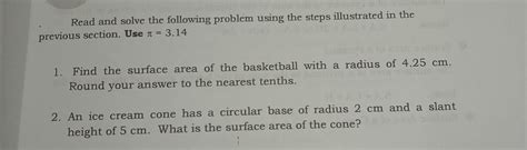 Solved Read And Solve The Following Problem Using The Steps