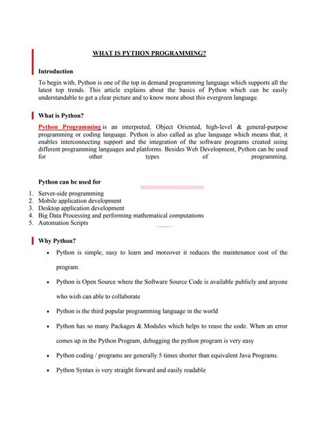 What Is Python Programming By Credosystemz Issuu
