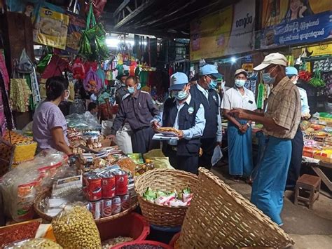 ကောလင်းမြို့ စည်ပင်သာယာမြို့မဈေး၌ ကုန်ဆုံးရက်စွဲပါမပါ၊ တားမြစ်ကုန်ပစ္စည်းများ ရောင်းချမှု ရှိ မရ