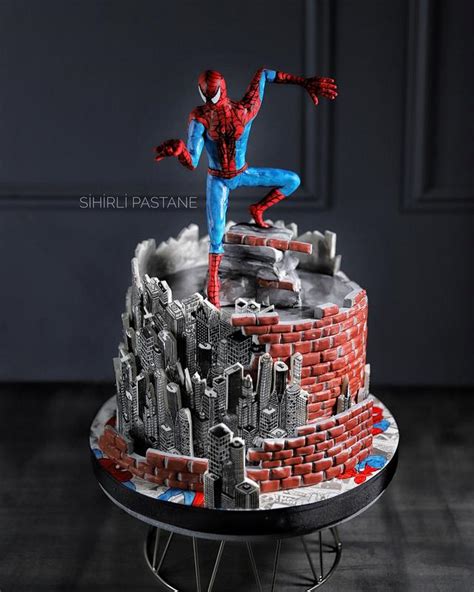 Spiderman Cake Decorated Cake By Sihirli Pastane Cakesdecor