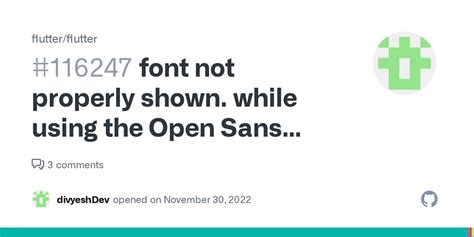 Font Not Properly Shown While Using The Open Sans Font · Issue