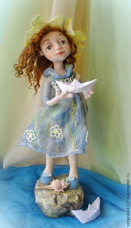 Купить или заказать Кукла из шерсти Кораблик желаний в интернет магазине на Ярмарке Мастеров